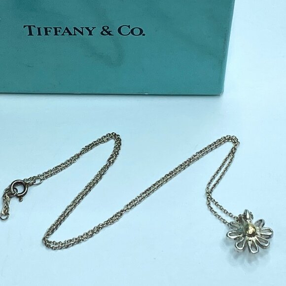 Jewelry | Tiffany Co Paloma Picasso Daisy Necklace 18k Gold Sterling ...